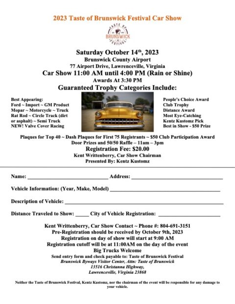 Car Show | Taste of Brunswick Festival